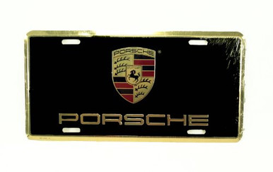 Porsche Crest Custom License Plate - Warehousesoverstock