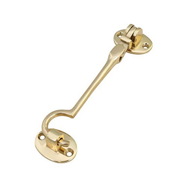 4 Cabin Hook Latch in Solid Brass Swivel Pivot Design for Gates Doors ...
