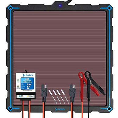 SUNAPEXUpgraded9WSolarPanelBatteryChargerMaintainer External Smart ...