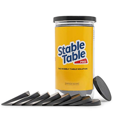 Stable Table Black Restaurant Table Leg 30 Shim Wedges Premium ...