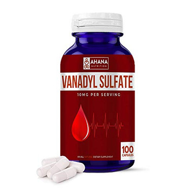 Vanadyl Sulfate 10mg Capsules by Ahana Nutrition Vanadyl Sulfate ...
