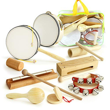 mixi Musical Instruments Toys for Toddlers Wooden Percussion ...