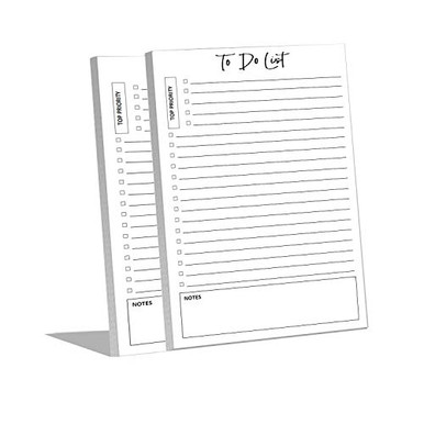 to DO List Notepads 2 Pack of 50 Pages 100 Pages with Task Pads with ...