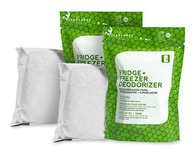 Ever Bamboo Fridge & Freezer Deodorizer w/ Natural Bamboo Charcoal (2 ...