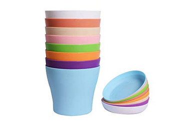 4 Best Colorful Plastic Flower Pots Cute Mini Small Pots for Plants and ...