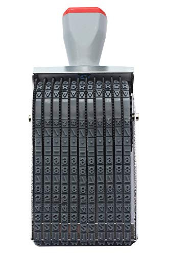 Date Stamp 11 Digits Rubber Stamp Personalized English Alphabet Number ...