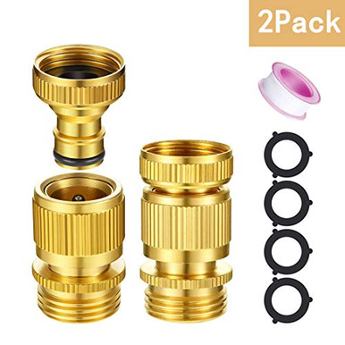 LUEXBOX Hose Quick Connect Male and Female Water Hoses Plug Adapter ...