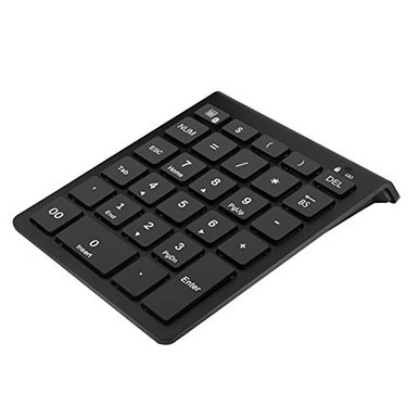 Rytaki Bluetooth Number Pad, Portable Wireless Bluetooth Keypad with Multiple Shortcuts- 28-Key ...