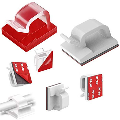 Adhesive Cable Clips 120 Pack Wire Management Clips with 2 Color Small ...