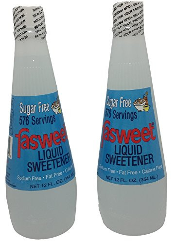 Fasweet Liquid Sweetener Sugar Free 12 oz Bottles 2 Pack ...