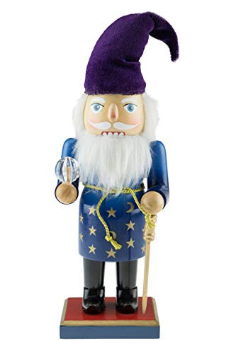 Clever Creations Wizard Nutcracker | Wizard Nutcracker Wearing a Blue ...