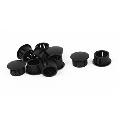 uxcell a15050500ux0904 HP16 Black Nylon Round Snap in Mounting Locking ...