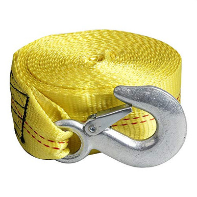 BANG4BUCK Heavy Duty Trailer Winch Strap 20 Feet X 2 Inch Yellow Boat ...