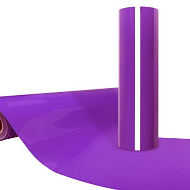 Heat Transfer Vinyl 12x12ft Bright Purple HTV Roll for Tshirt ...