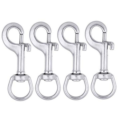 AOWISH 4Pack 316 Stainless Steel Flag Pole Swivel Round Eye Bolt Snap ...