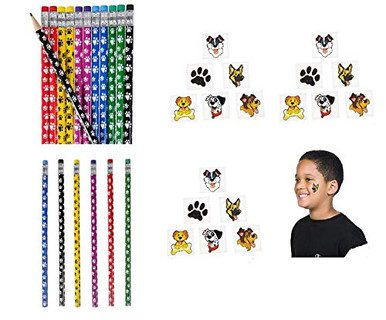 Adorable 48 Piece Puppy Dog Theme Party Set ~ 12 Colorful Paw Print ...