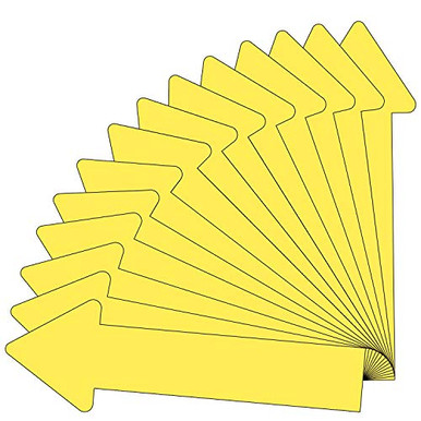 30 Pack 12 Inch Arrow Decals Stickers for Floor Wall Removable Adhesive ...