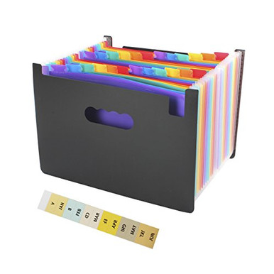 Portable Expanding Files with Handle Geila Accordion Folder with Handle ...