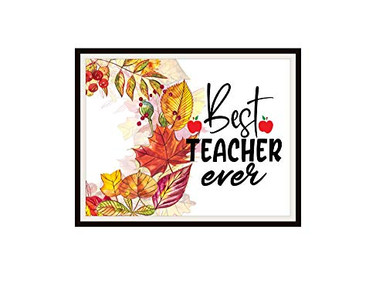 Best Teacher Ever Teacher Quote Art Print Poster Motivational Quote Art ...