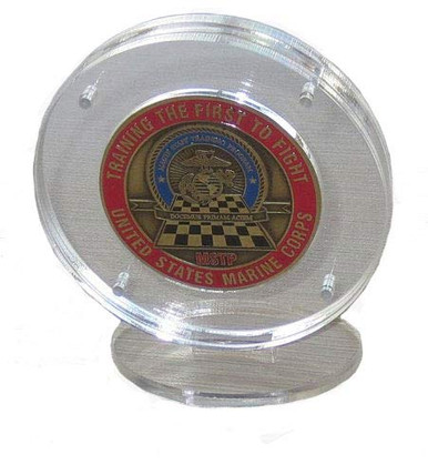 175 Challenge Coin Display Holder Case with Stand Clear Acrylic ...