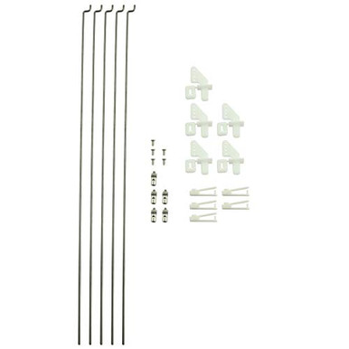 PSCCO 5 Sets Steel Pushrod Parts Adjustable Push Rod Connector Set ...