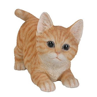 Pacific Giftware Realistic and Playful Orange Tabby Kitten Collectible ...