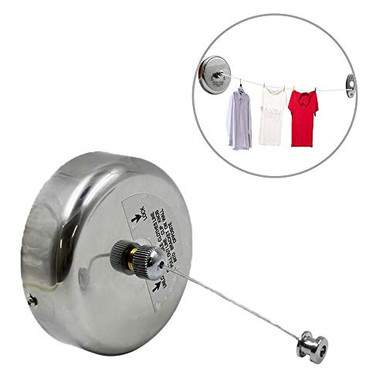 LiXiongBao Retractable Clothesline,304 Stainless Steel Clothing Line ...