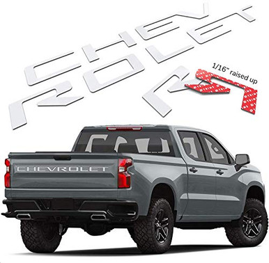 Funsport Tailgate Insert Letters 3M Adhesive 3D Raised Tailgate Letters ...