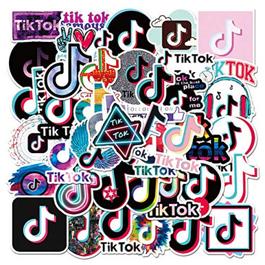 TIK Tok App Stickers for 100 Pack Vinyl Waterproof Stickers for Laptop ...