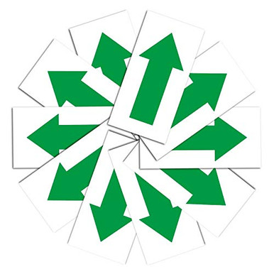 35 Pack Waterproof Green Arrow Adhesive Arrow Stickers Marking Arrows ...