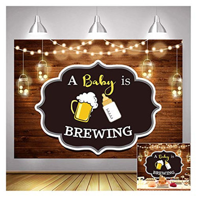 A Baby is Brewing Themed Party Photography Background 5x3ft Baby Shower ...