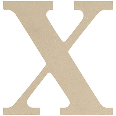 MPI MDF Classic Font Wood Letters and Numbers 95Inch Letter X ...