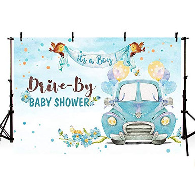 MEHOFOND 7x5ft Drive by Boy Baby Shower Photography Background Drive ...