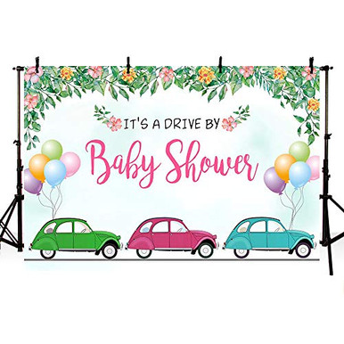 MEHOFOND 7x5ft Its A Drive by Girl Baby Shower Photography Background ...