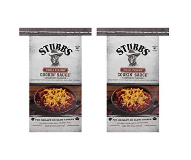Stubbs Chili Fixins Cookin Sauce 12 oz Pack of 2 - Warehousesoverstock