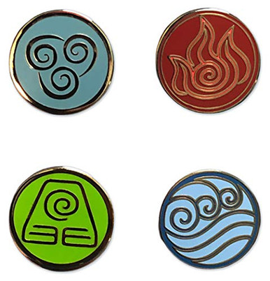 The Four Bending Arts Pin Set Avatar The Last Airbender Collectible ...
