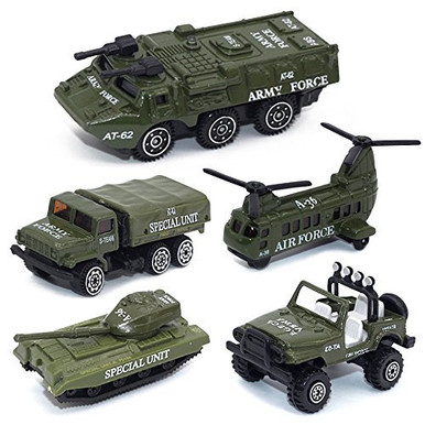 Army Vehicle Toy Set Diecast Military Model Cars Metal Army Playset ...