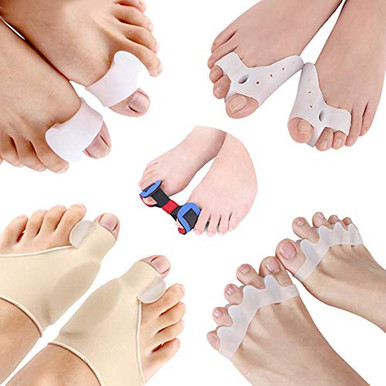 ?9 Piece set Orthopedic Bunion Splint ReliefHammer Toe Separators ...