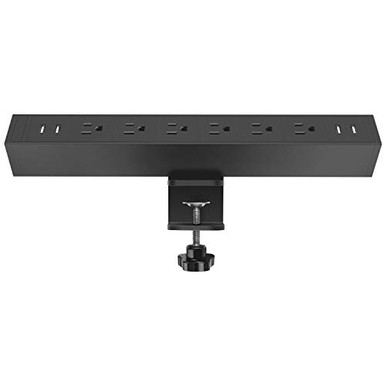 Aluminum Alloy Desk Clamp Power Strip Desktop Edge Mount Removable Desk ...