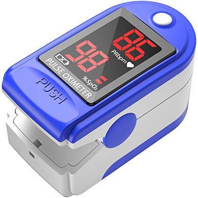 Pulse Oximeter Fingertip Blood Oxygen Saturation Monitor with Pulse ...
