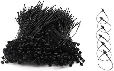 1000 pcs Plastic Fastener Hang Tag Snap Lock 3 Pin Security Loop for ...