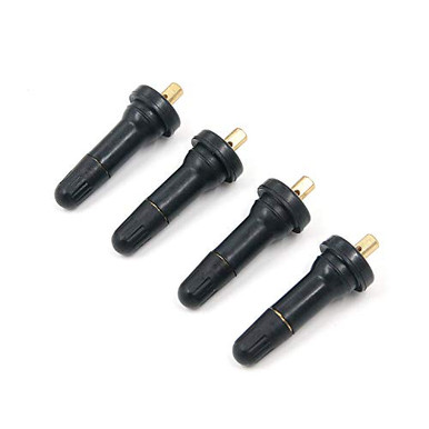 Tulead Valve Stem Replacement TPMS Tire Valve Stem Rubber Copper Snapin ...