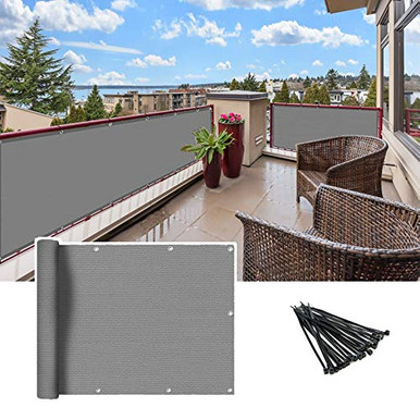Balcony Privacy Screen 3x10 Fence Mesh 90 Blockage Net Tarp Cover for ...