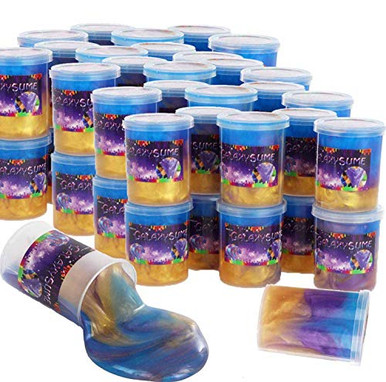 EASYCITY Marbled Starry Slime 36Pack Colorful Sludgy Gooey Fidget Kit ...