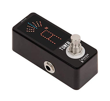 Guitar Tuner Pedal Chromatic precision True Bypass HD color screen nano ...