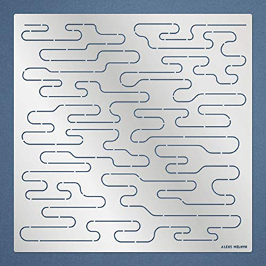 Aleks Melnyk #153 Metal Stencil for Hand QuiltingLarge Stipple Quilt ...