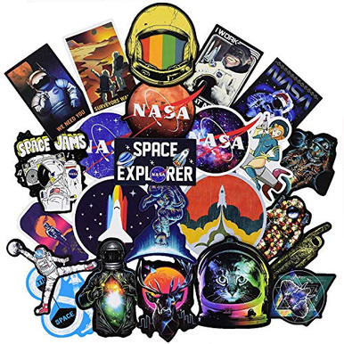 100Pcs NASA Space Explorer Galaxy Theme Stickers Variety Vinyl Car ...