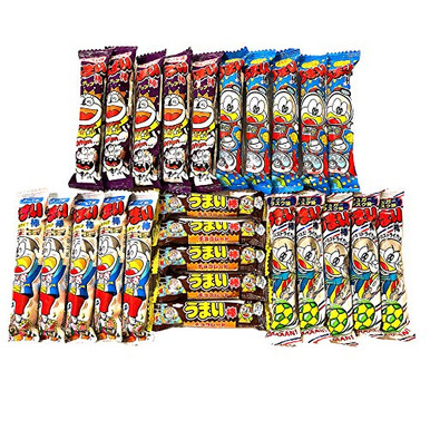 Umaibo Japanese Corn Puffed Snacks Variety Pack 5 Different flavors 25 ...