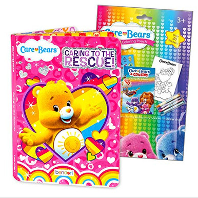 Primary Colors Care Bears Board Book Activity Set with Stickers Crayons ...