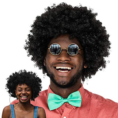 2 Pieces Jumbo Afro Wig MegaHuge Mens Afro Wig Giant Afro Wig Costume ...